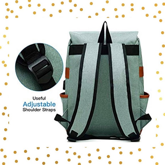 Bags | Cute Slim Laptop Backpack With Usb Charging Port | Poshmark